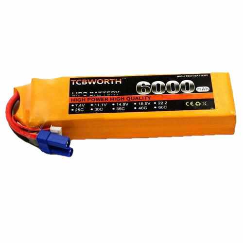 TCBWORTH 3S 11.1V 6000mAh 40C Lipo Battery – AMOV LAB