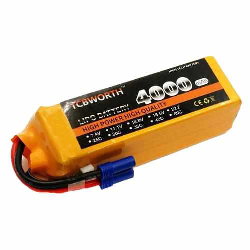 TCBWORTH 4S 14.8V 4000mAh 40C Lipo Battery – AMOV LAB